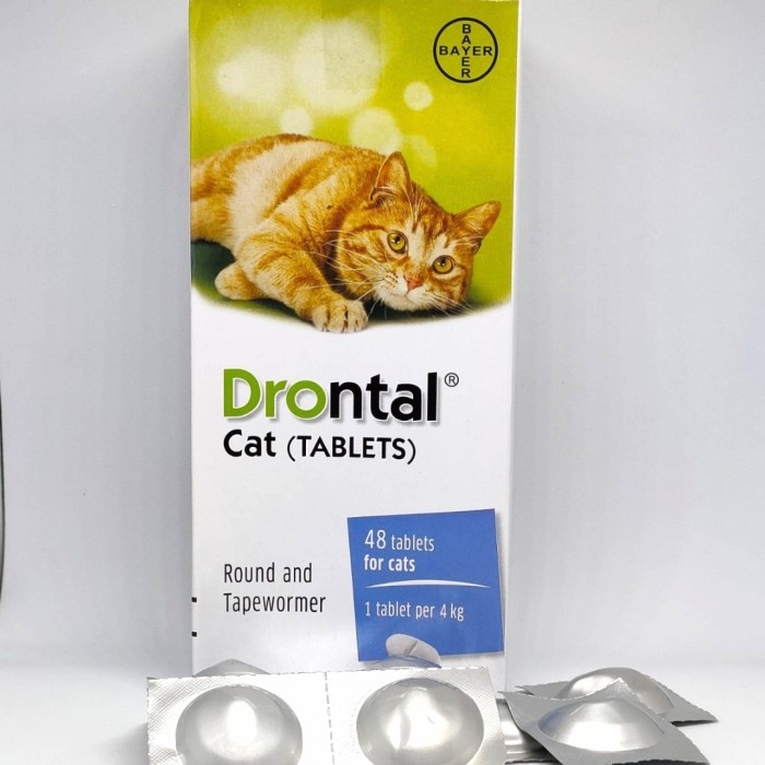 Jual Jt50T1 Drontal Cat - Obat Cacing Kucing Drontal Tablet Bayer Yryr30U57 | Shopee Indonesia