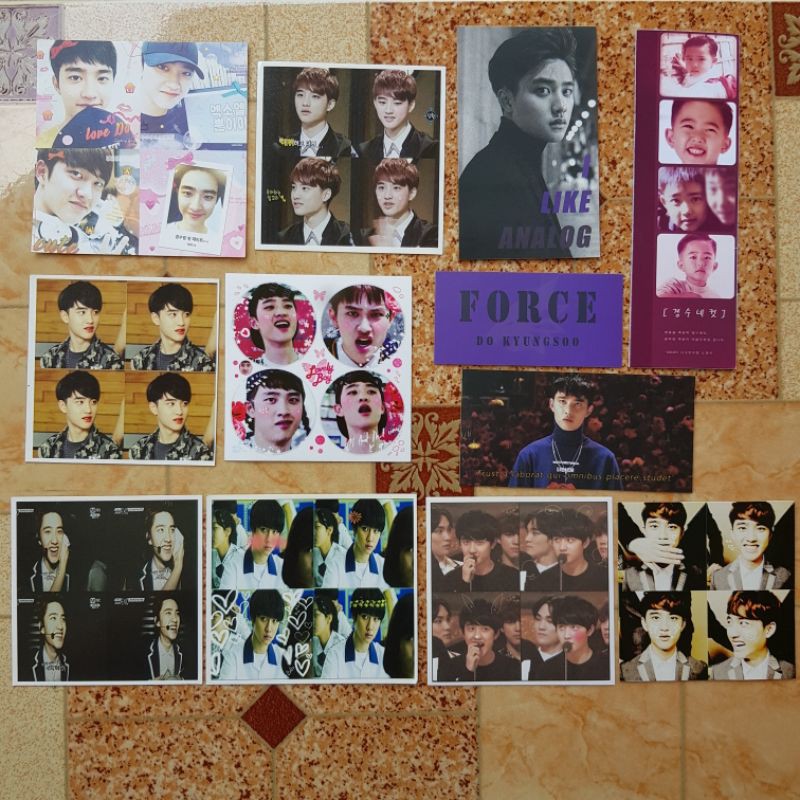 Jual official stiker exo from fansite korea do khyungsoo baekhyun sehun ...