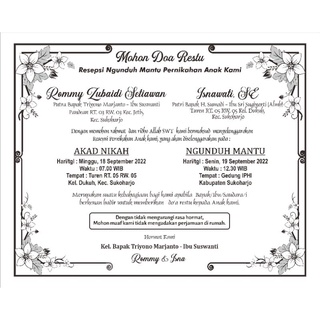 Jual Undangan Punjungan nasi kotak, Undangan besek, sorogan, Icip icip ...