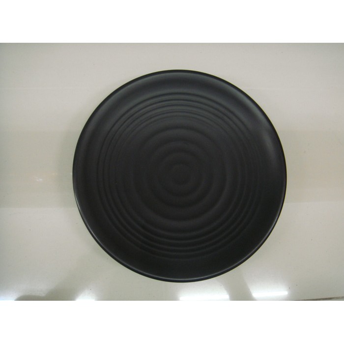 Jual Piring Bulat Tembikar Hitam 9" Murah Surabaya / piting makan ...