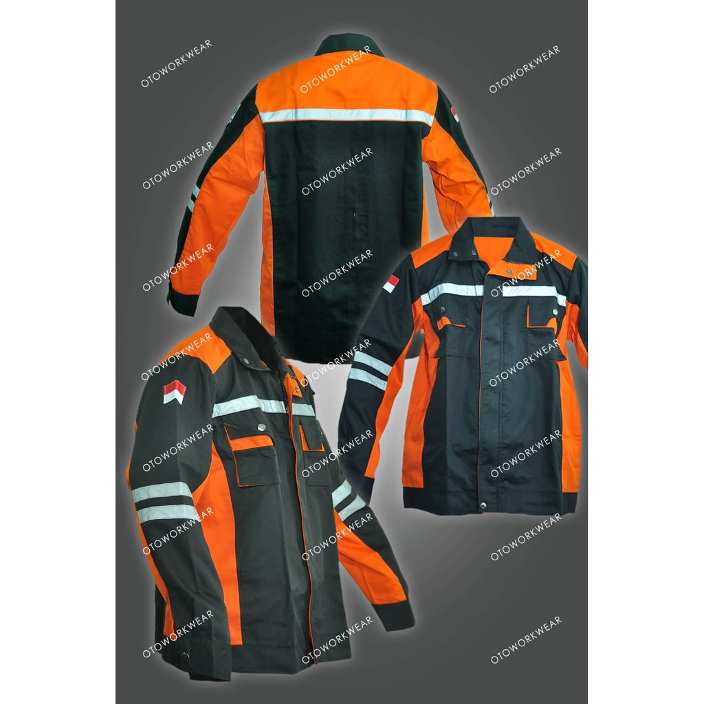 Jual Wearpack Safety Semi Jaket Orange Hitam | Shopee Indonesia