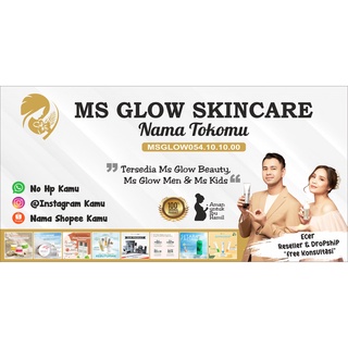 Jual Spanduk Banner MS Glow (Agen, Member,Reseller) | Shopee Indonesia