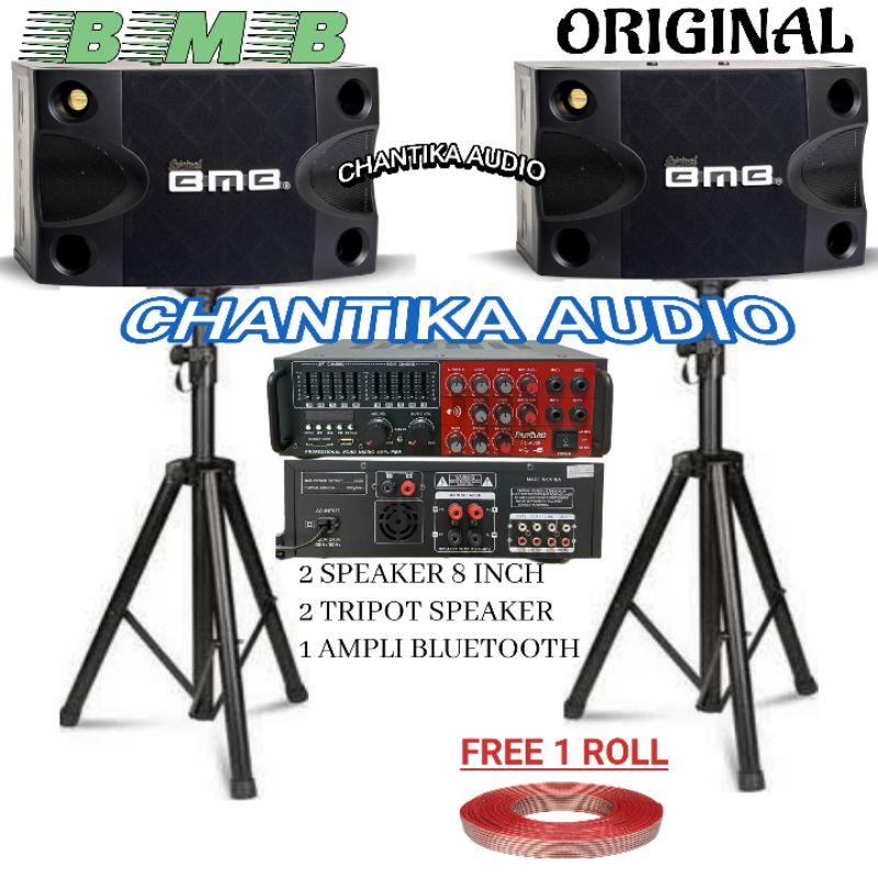 Jual PAKET AMPLIFIER KARAOKE SPEAKER BMB CS 252V 8 INCH GARANSI RESMI 3 ...