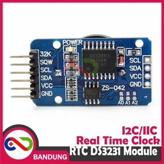 Jual RTC DS3231 SERI SN REAL TIME CLOCK I2C + BATTERY MODULE MODUL ...