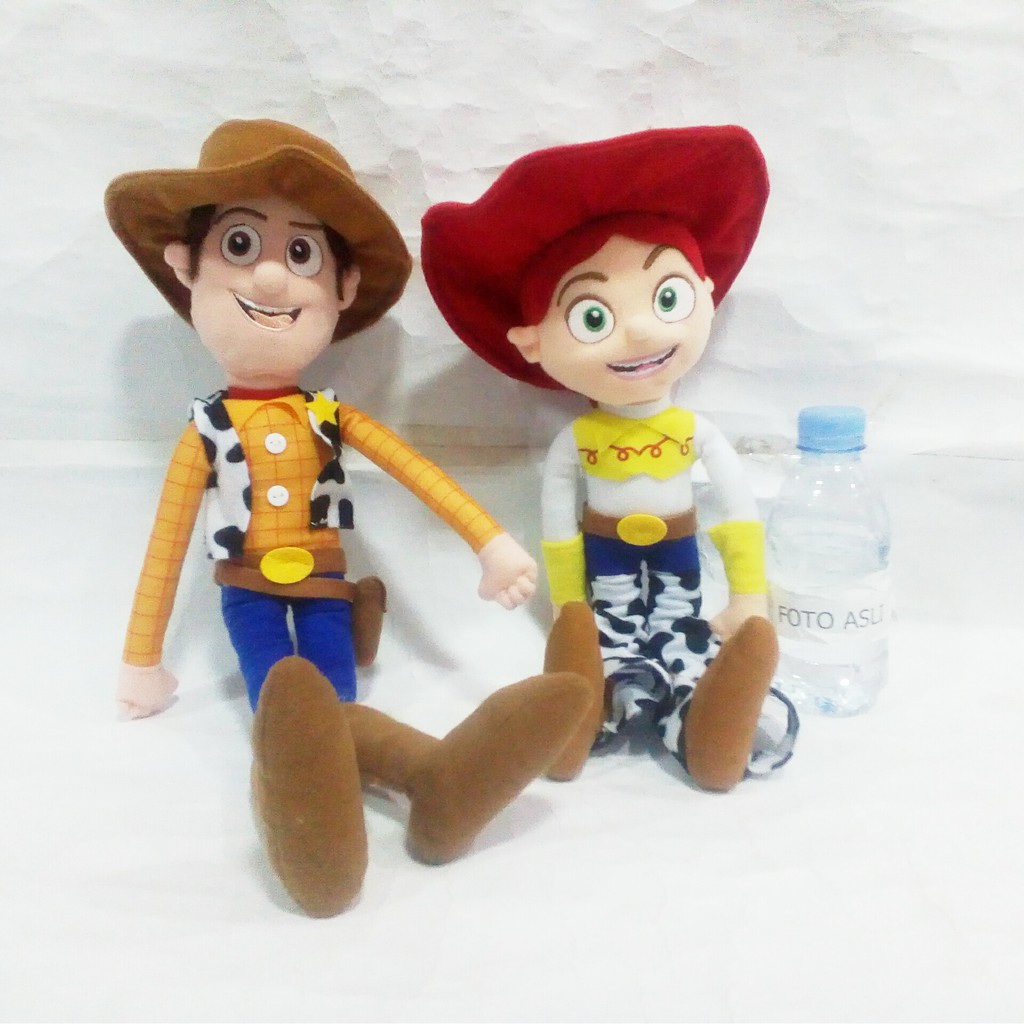 Jual Paket boneka Toy Story pasangan Sheriff Woody & koboi Jessie ...