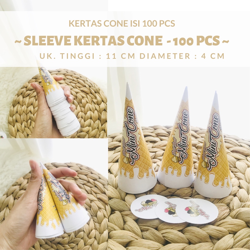 Jual KEMASAN ES KRIM CONE MINI UNIK / WADAH ES KRIM UNIK / PELUANG ...