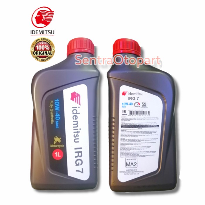 Jual Oli idemitsu irg7 10w40 full synthetic 1 liter 1000ml | Shopee Indonesia