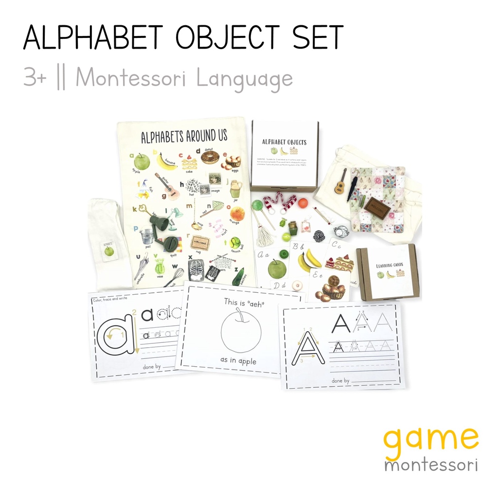 Jual Game Montessori LA Alphabet Objects / Objek Alfabet | Shopee Indonesia
