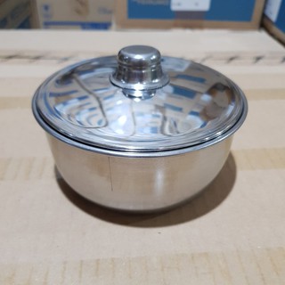 Jual Kom Tutup Stainless Steel Kom Plus Tutup 12,5cm Bowl Sponge 12,5 ...