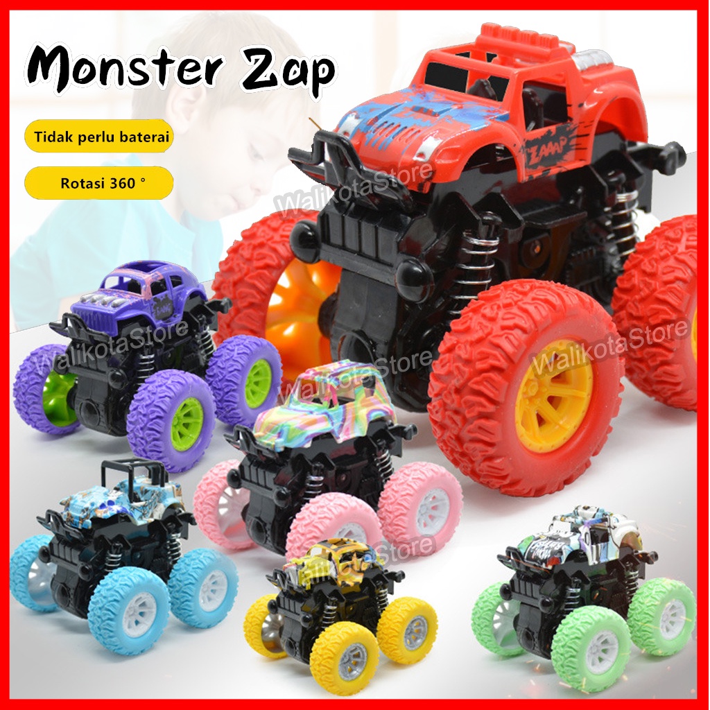 Jual Mobil Monster 4 Pcs Mobil Mobilan Dorong Interaktif Paket Hemat ...