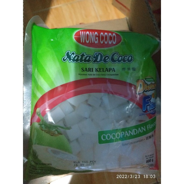 Jual wong Coco nata de Coco 800gr bantal sari kelapa wong Coco ember 1 ...