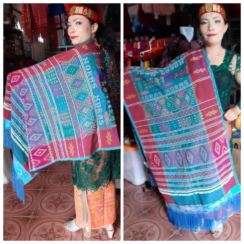 Jual ULOS SADUM CANTIK 220x 85CM ULOS ANGKOLA KAIN TENUN BATAK | Shopee Indonesia