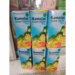 Jual KAMOLAS SIRUP PARACETAMOL/ syrup demam / syrup nyeri / syrup sakit ...
