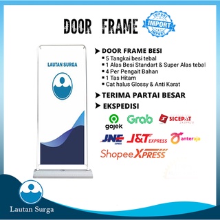 Jual Stand Door Frame Banner Besi Door Frame 60x160, Standing Banner ...