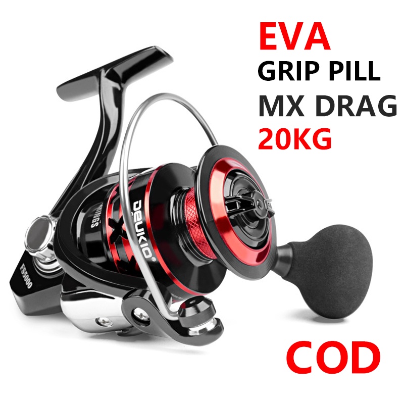 Jual Reel pancing logam max drag 20kg 2000/3000/4000/7000 model ...
