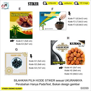 Jual Stiker Kurma Kotak | Shopee Indonesia