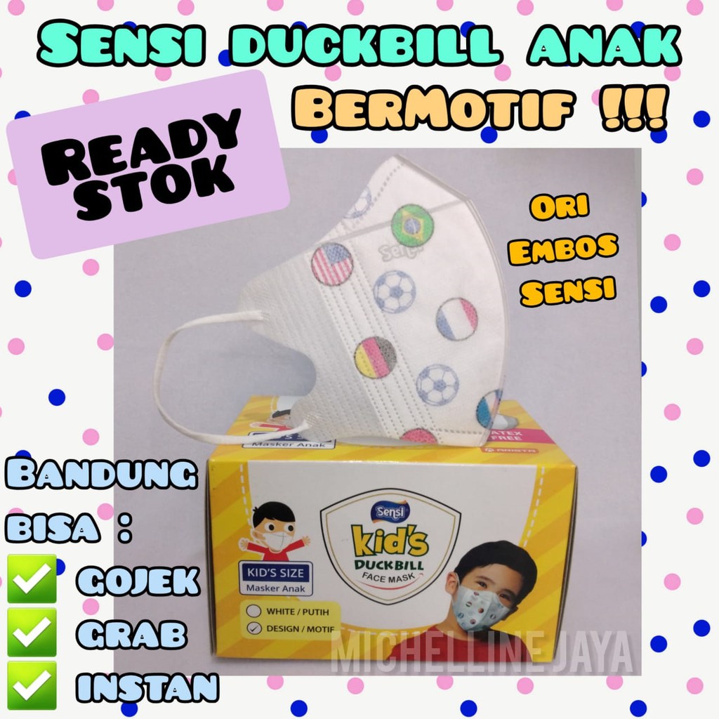 Jual SENSI DUCKBILL ANAK/KIDS ORIGINAL 3PLY/MASKER ANAK ISI 20 DAN 40 ... Jual SENSI DUCKBILL ANAK/KIDS ORIGINAL 3PLY/MASKER ANAK ISI 20 DAN 40 ...