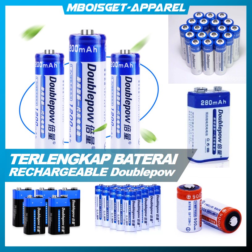Jual MBOISGET - DOUBLEPOW BATERAI CAS ULANG RECHARGEABLE BATTERY AA AAA ...