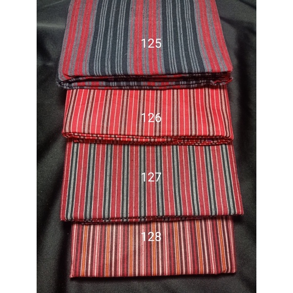 Jual Kain Tenun Lurik Merah Premium ATBM (Harga Per-Meter) | Shopee Indonesia