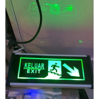 Jual lampu exit tangga darurat emergency panah kanan | Shopee Indonesia