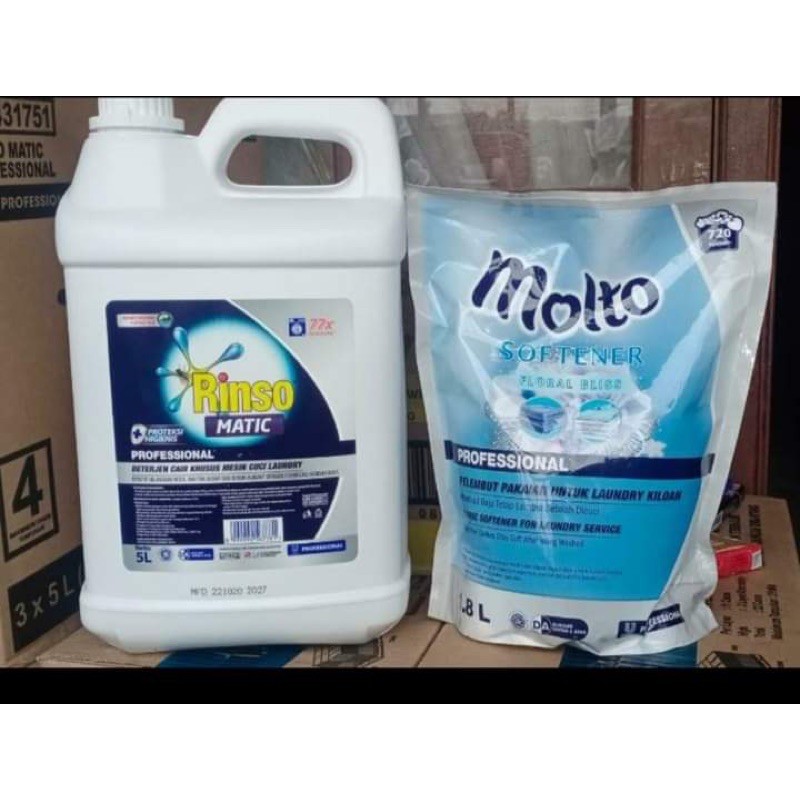 Jual Rinso Matic 5L + Softener 1,8L | Shopee Indonesia