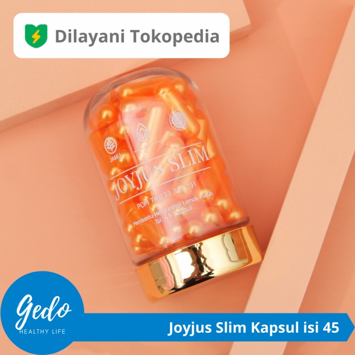 Jual Promo!! Joyjus Joy Jus Slim Kapsul Capsule Pelangsing Original ...