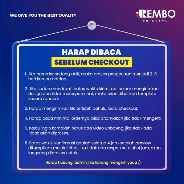Produk Rembo Printing | Shopee Indonesia