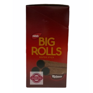 Jual nabati big rolls box isi 20pcs / nabati big rolls wafer stick coklat big rolls coklat ...