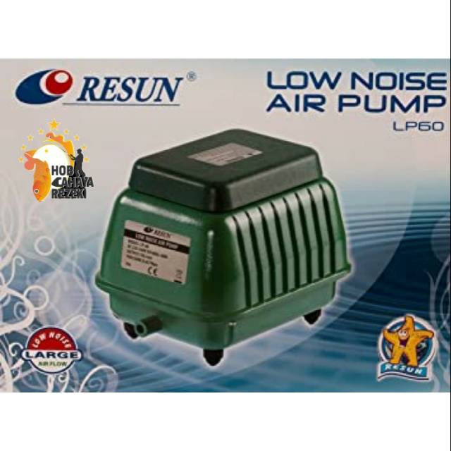 RESUN LP-60 Pompa Udara Aerator Low Noise Air Pump Blower 60W 70L/min ...