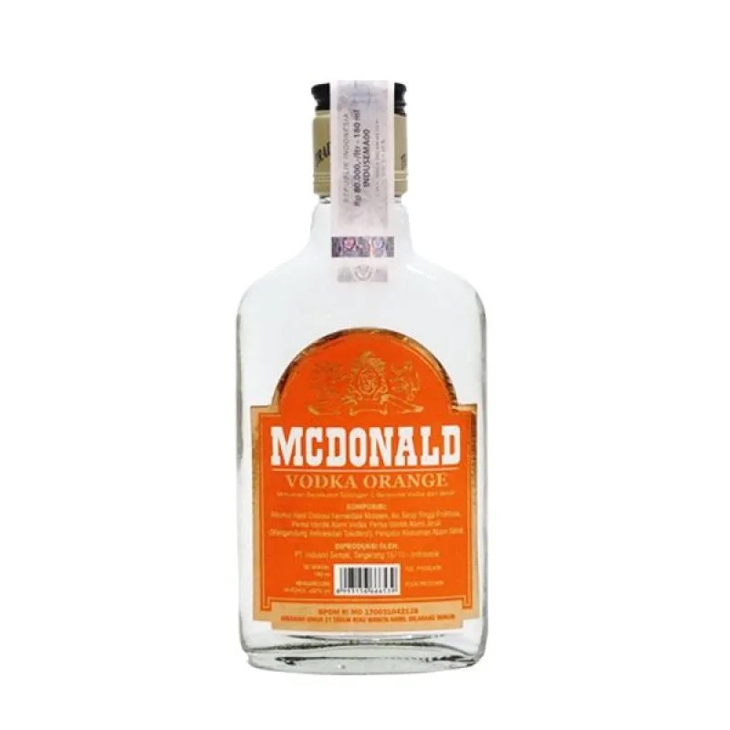Jual Mcdonald Vodka Orange 180ml | Shopee Indonesia