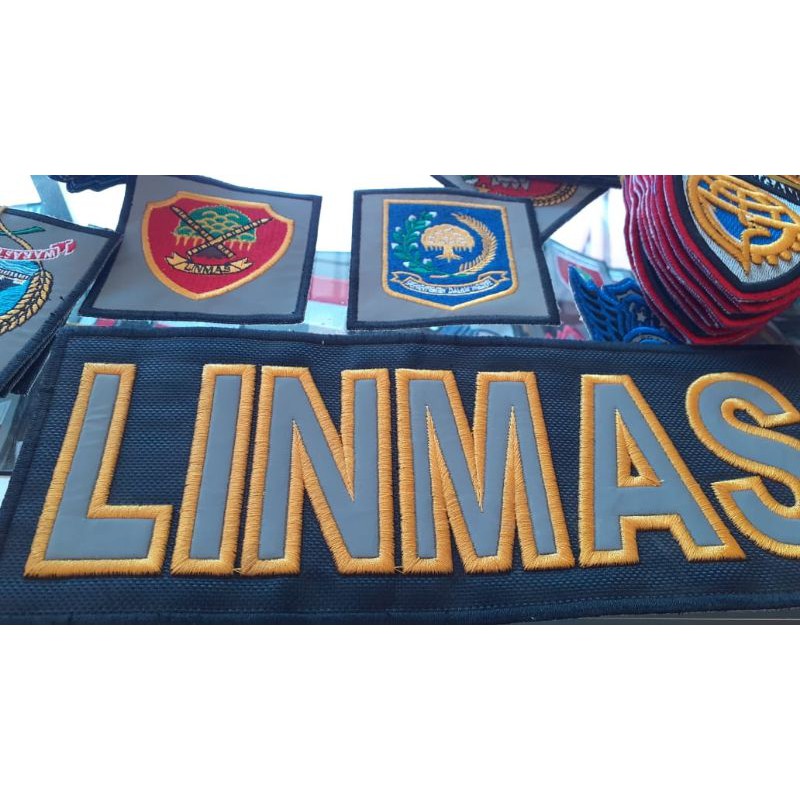 Jual Logo bordir linmas untuk jaket/rompi | Shopee Indonesia