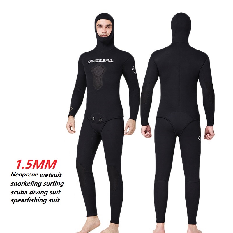 Jual Diveandsail 1 5mm Neoprene Wetsuit Mens Scuba Diving Suit Two Piece