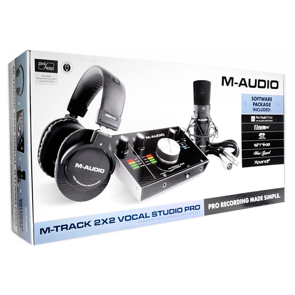 Jual M-Audio M-Track MAUDIO MTRACK 2X2M Soundcard Recording Set Studio ...