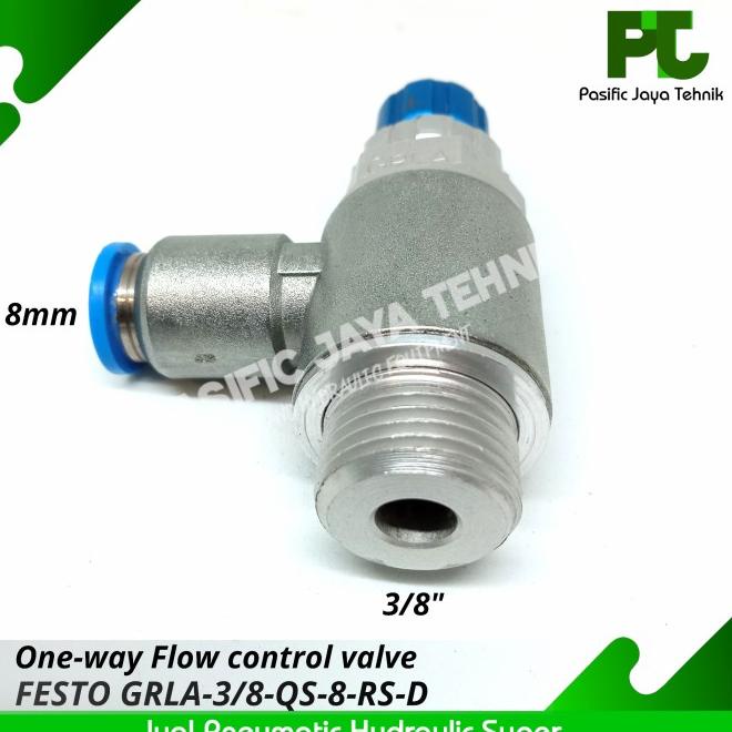 Jual One-Way Flow Control Valve Festo Grla-3/8-Qs-8-Rs-D | Shopee Indonesia