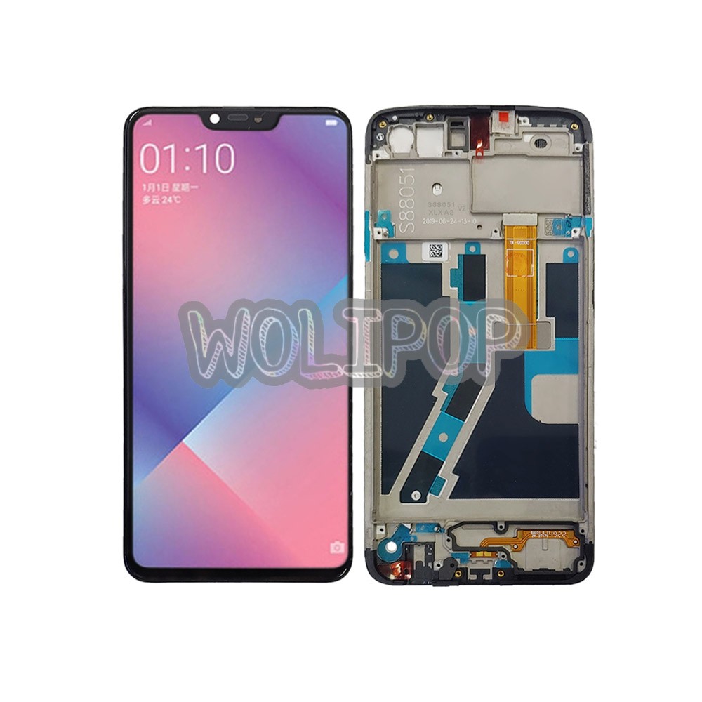 Jual LCD TOUCHSCREEN FRAME OPPO A5S CPH1909 ORIGINAL NEW | Shopee Indonesia