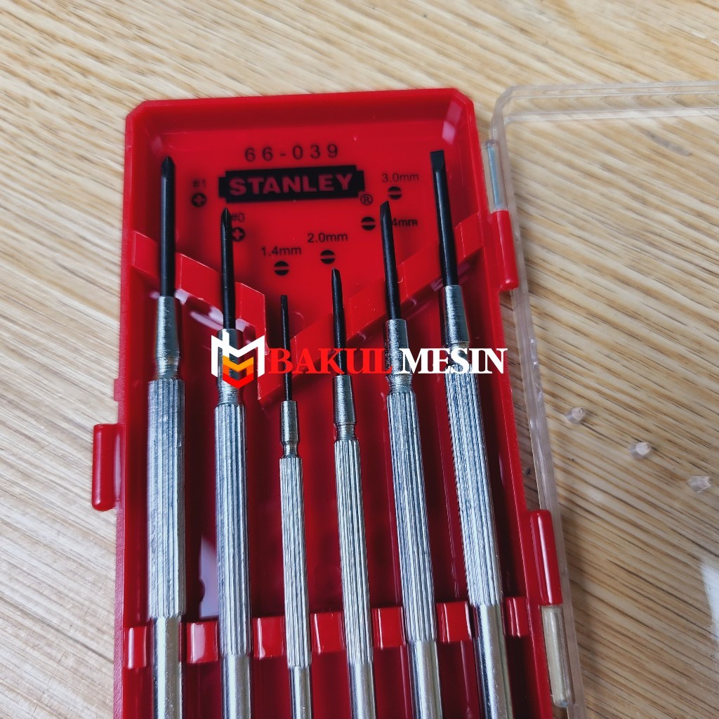Jual STANLEY STHT66039-8 obeng set mini 6PCS Precision Screwdriver Set ...