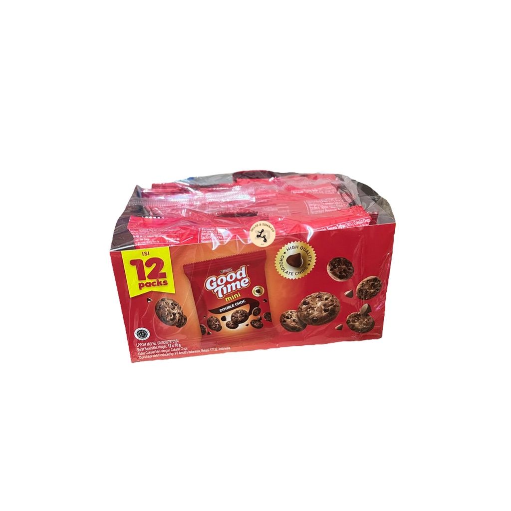 Jual Mini Good Time 2000 Cookies Double Choc Isi 12 pcs @18gr | Shopee ...