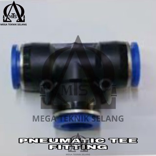 Jual Fitting Pneumatic 12 MM T PUT Sambungan Selang Angin Tubing PT 12 ...