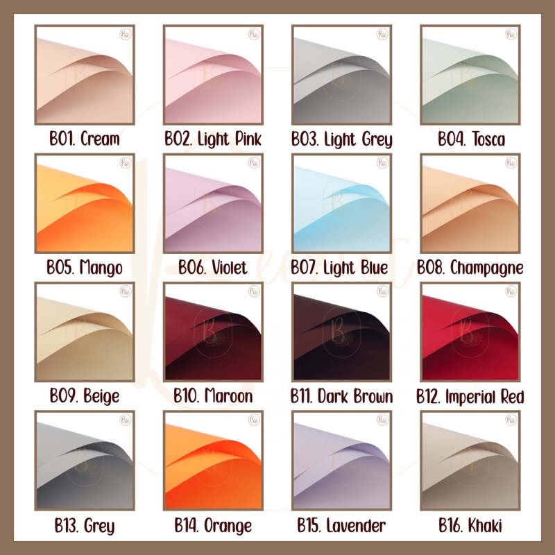 Jual [ 5 LEMBAR ] Kertas Bunga Cellophane Flower Wrapping Paper 1 Warna ...