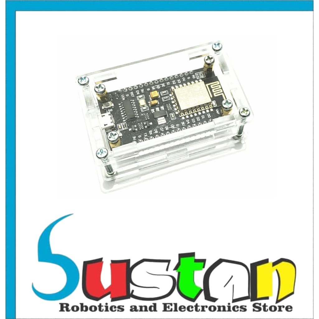 Jual CASE NODEMCU V3 CH340 CASE AKRILIK CASE BOX KING CHASIS FOR NODEMCU | Shopee Indonesia
