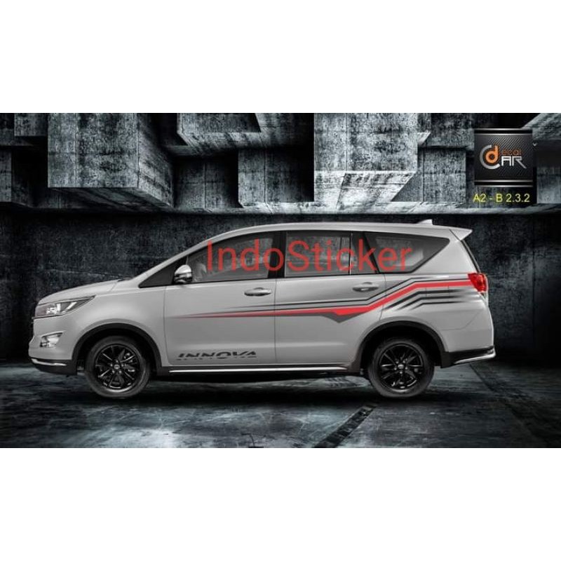 Jual sticker stiker side decal mobil Innova striping Stiker toyota ...
