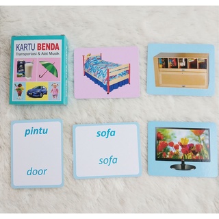Jual Kartu benda disekitar kita flashcard benda | Shopee Indonesia
