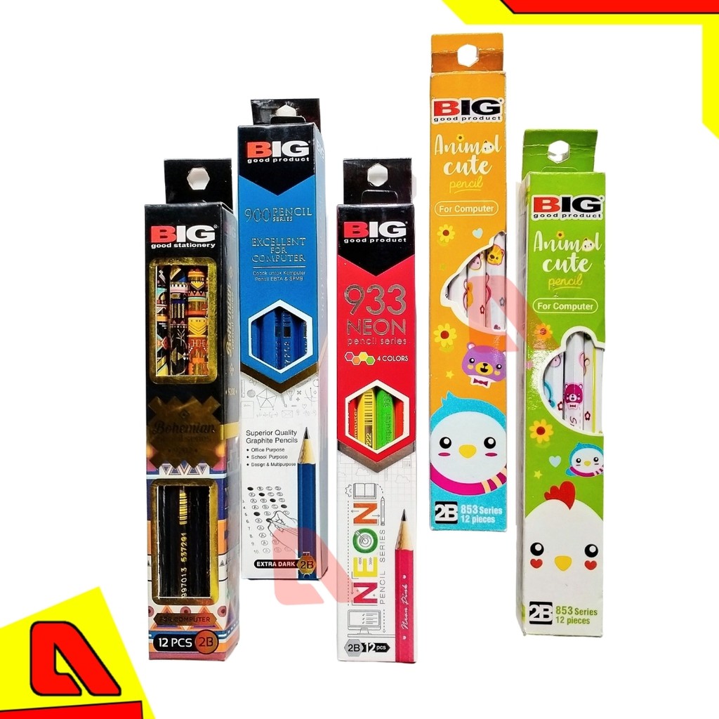 Jual PENSIL 2B HIT BIG KARAKTER KARTUN LUCU | Shopee Indonesia