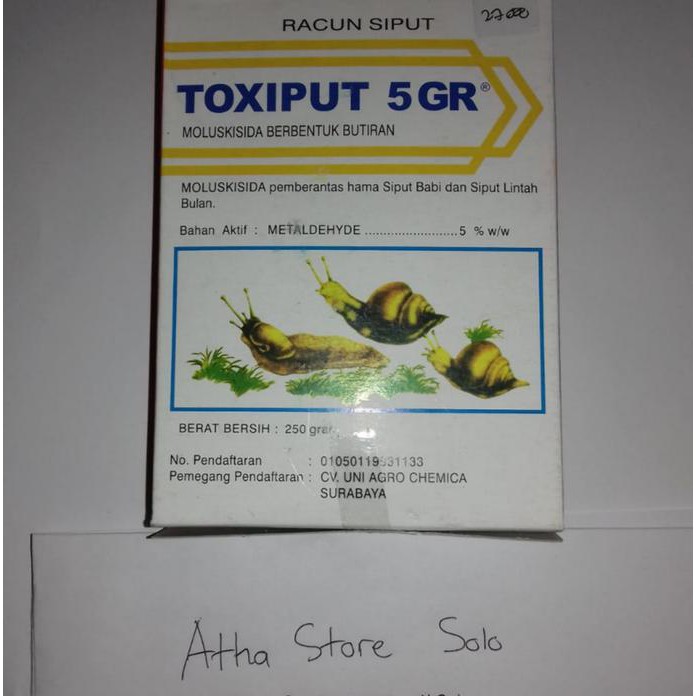 Jual Toxiput 5 GR Obat Keong Lahan / Obat Hama Siput / Insektisida ...