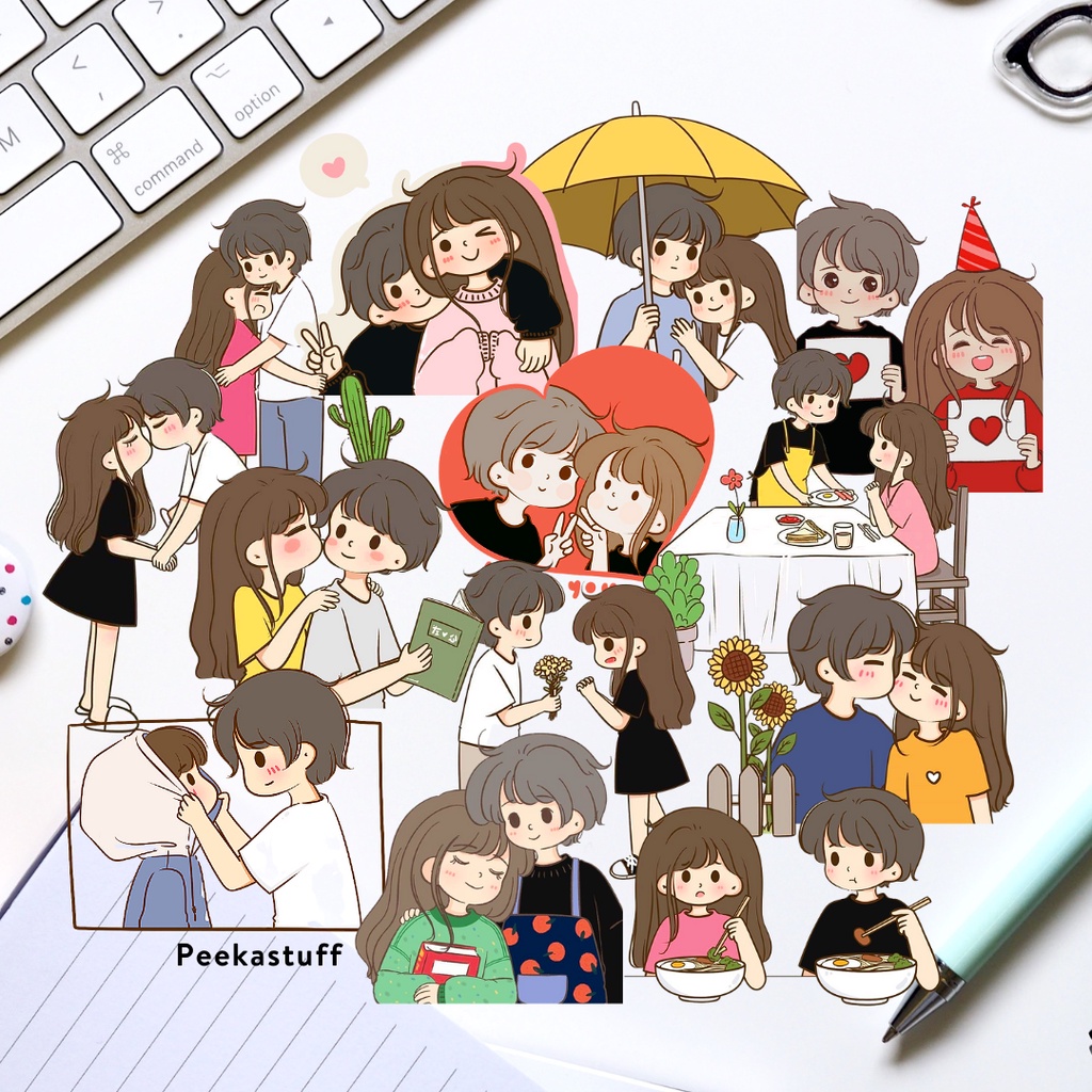 Jual [Peekastuff] (MINIMAL 10 PCS) STICKER AESTHETIC MOTIF PEREMPUAN ...
