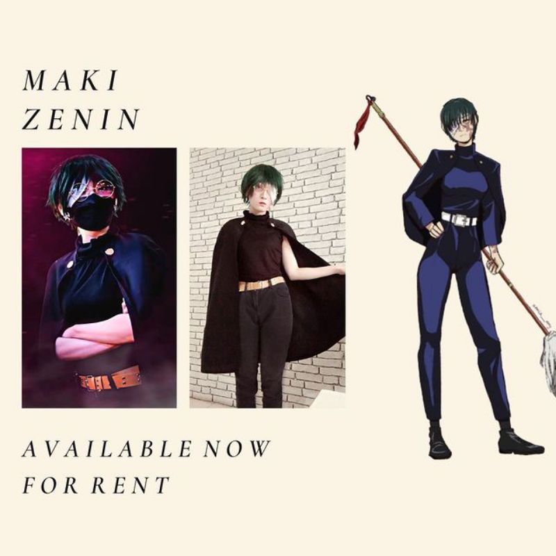 Jual Zenin Maki (Post Shibuya) Jujutsu Kaisen Cosplay Costume Sewa ...