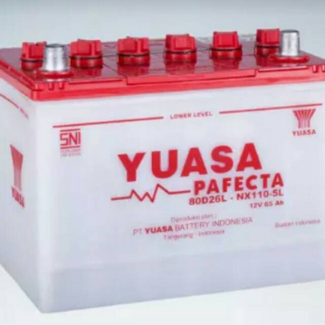 Jual Aki Mobil Yuasa Pafecta 80D26L - NX110-5L | Shopee Indonesia