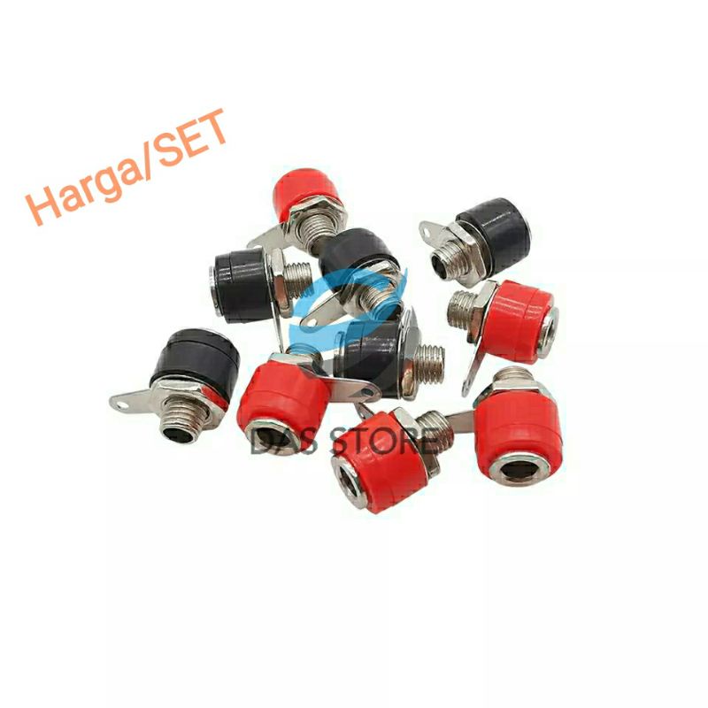 Jual Jack banana terminal binding post 1 set female | Shopee Indonesia