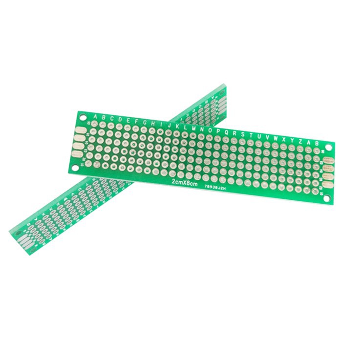 Jual PCB Dot Matrix lubang Double Layer Through Hole 2x8 cm FR4 ...