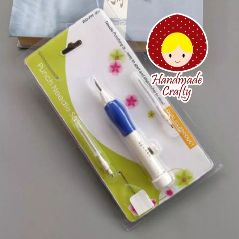 Jual Embroidery punch needle set/alat sulam bordir tangan/ punch needle ...